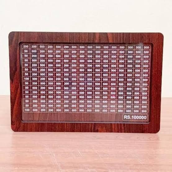 1 lack Saving Wooden Money Box | Daraz.pk