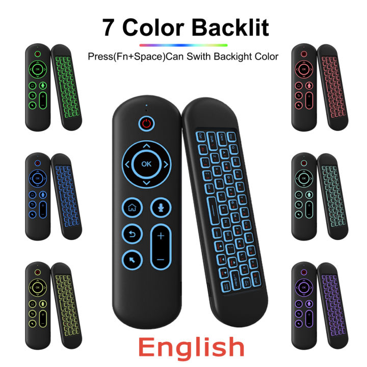 Air Mouse Remote Control Wireless Gyroscope Backlit Mini Keyboard Dual ...
