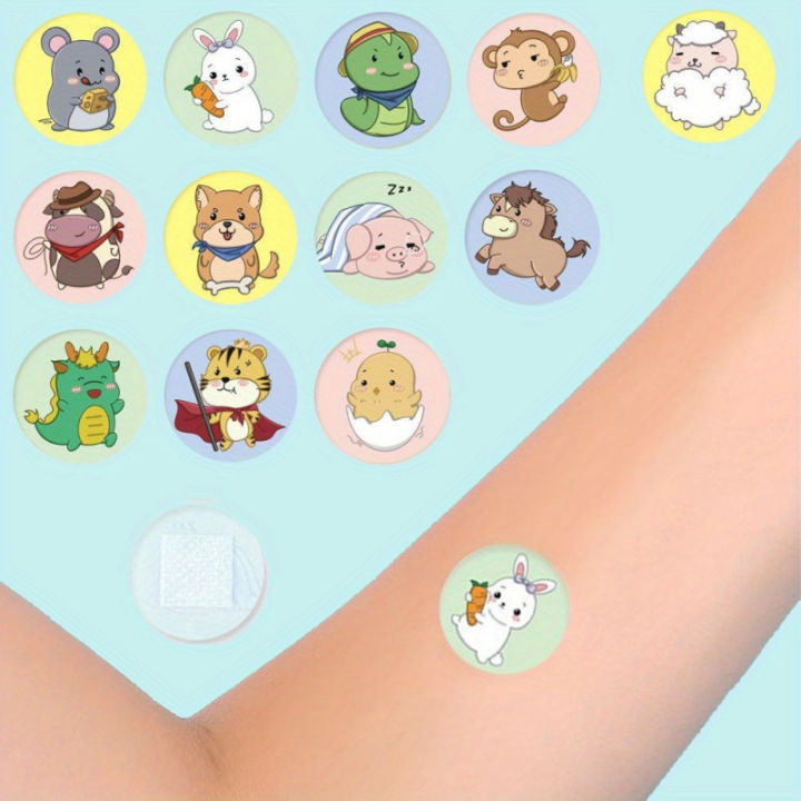100/60/30pcs Cartoon Animal Bandages - Flexible Adhesive, Breathable ...