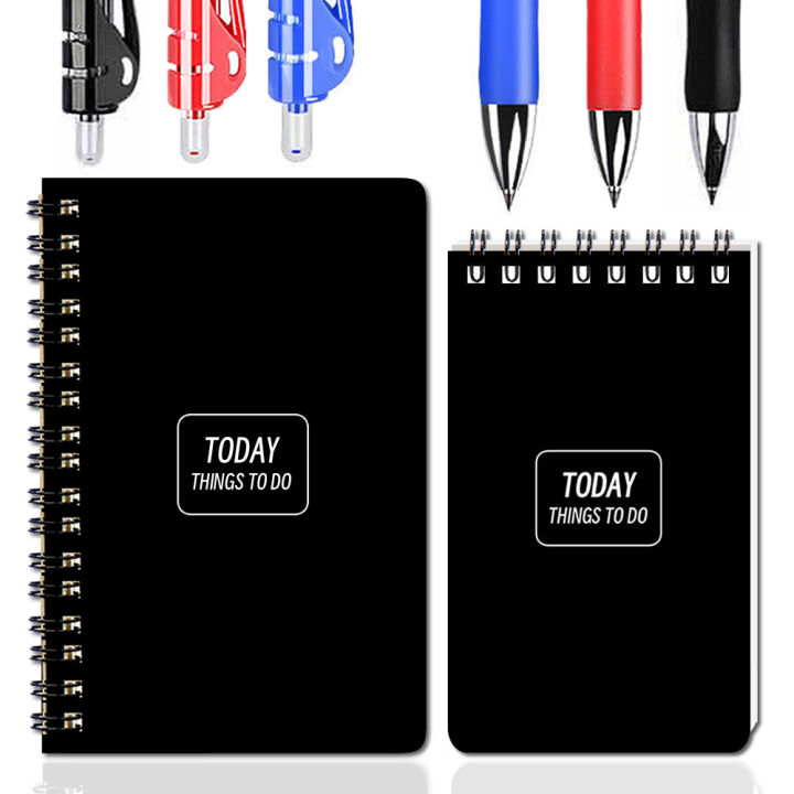 LOLEDE A6 A7 Coil Mini Notebooks Gel Pen To Do List University Notepad ...