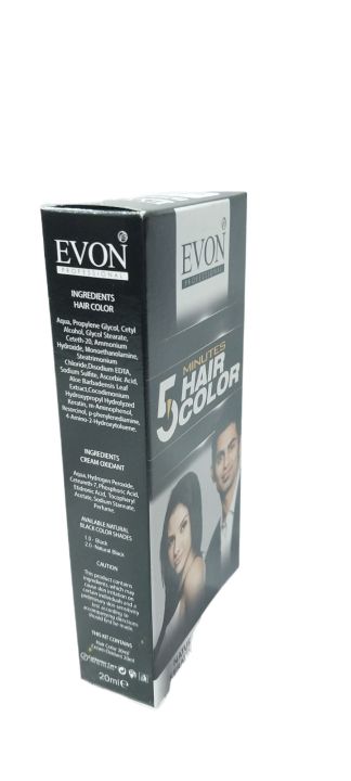 Evon 5 Minutes Hair Color 2.0 Natural Black | Daraz.lk