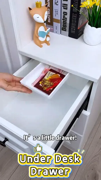 Mini big Size Under Desk Drawer Under Desk Storage, Desk Organizer ...
