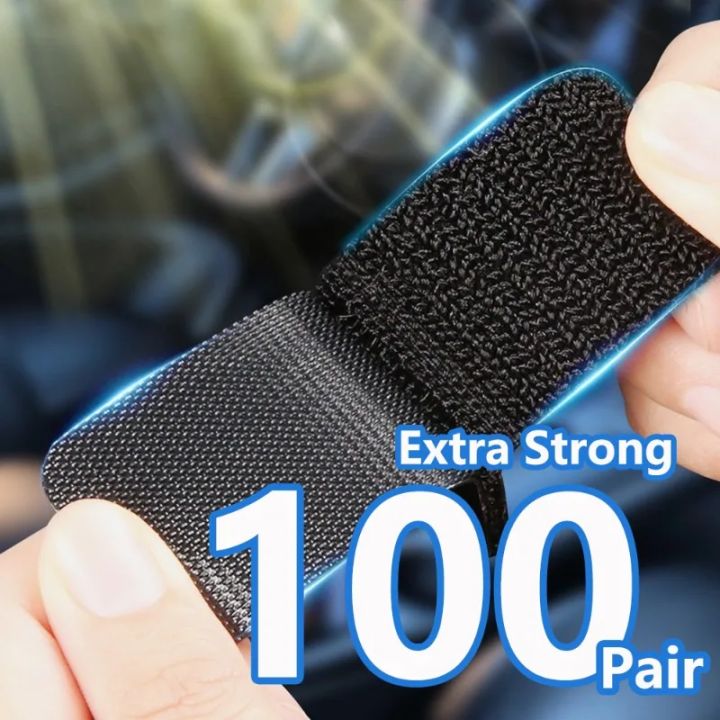 10/100 Self Adhesive Fastener Tape Extra Strong Carpet Fixing Sticker ...
