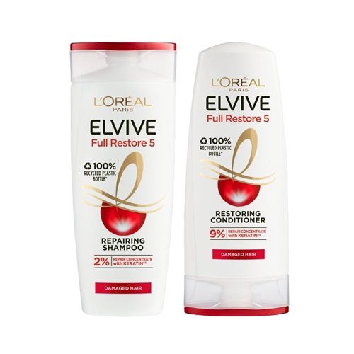 L'Oreal Elvie Full Restore 5 Visit Repairing Shampoo and Conditioner ...