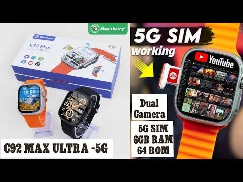 Smartbarry C92 Max 5G Smart Watch | 6GB Ram 64GB Memory | 5G Ready ...