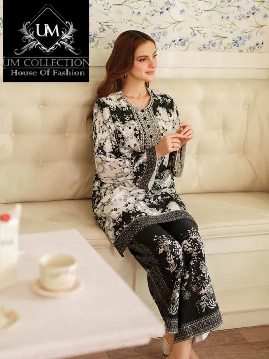 printed cord set 2pc suit for women | Daraz.pk