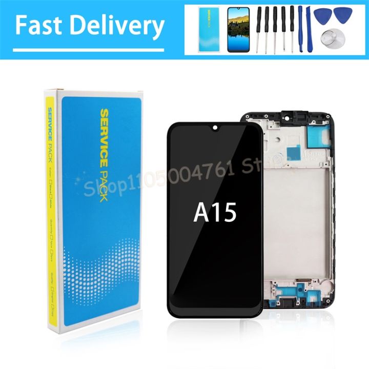 6.4'' TFT Screen For Samsung A15 LCD Display Digital Touch Screen with ...