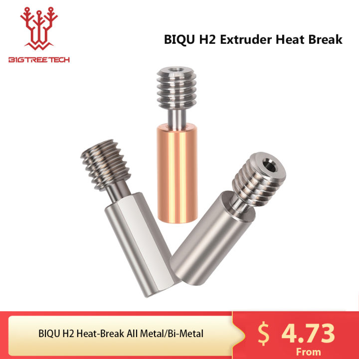 BIQU H2 Extruder Heat Break All Metal Titanium Alloy GRADE5 Heatbreak ...