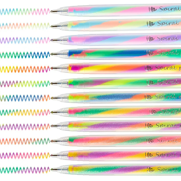 6/18Pcs Mixing of 3 Colors Rainbow Gel Pens Color Changing Ballpoint ...