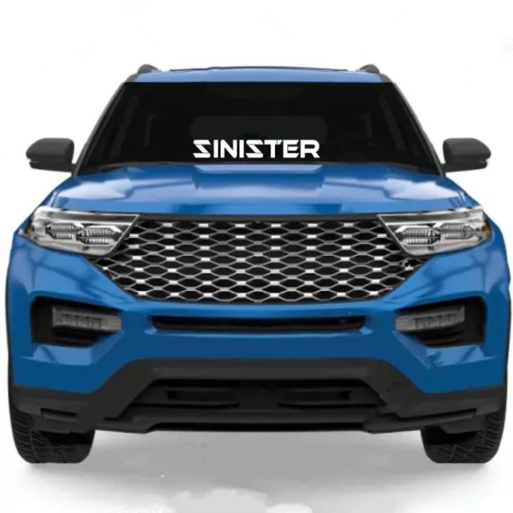 Sinister Sticker for Car Front Mirror 16x4 inch. | Daraz.pk