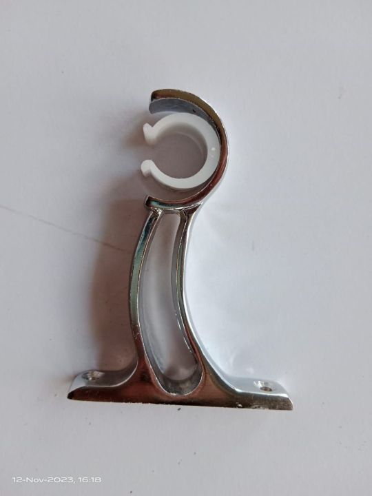 2 psc curtain pipe brackets set in unique designs_stainless steel ...