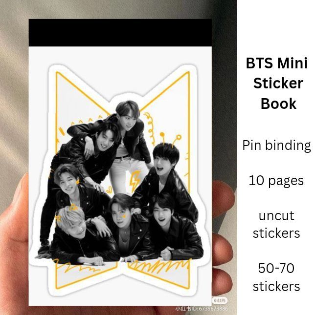 BTS Mini sticker Book_50-70 stickers for bts army | Daraz.pk