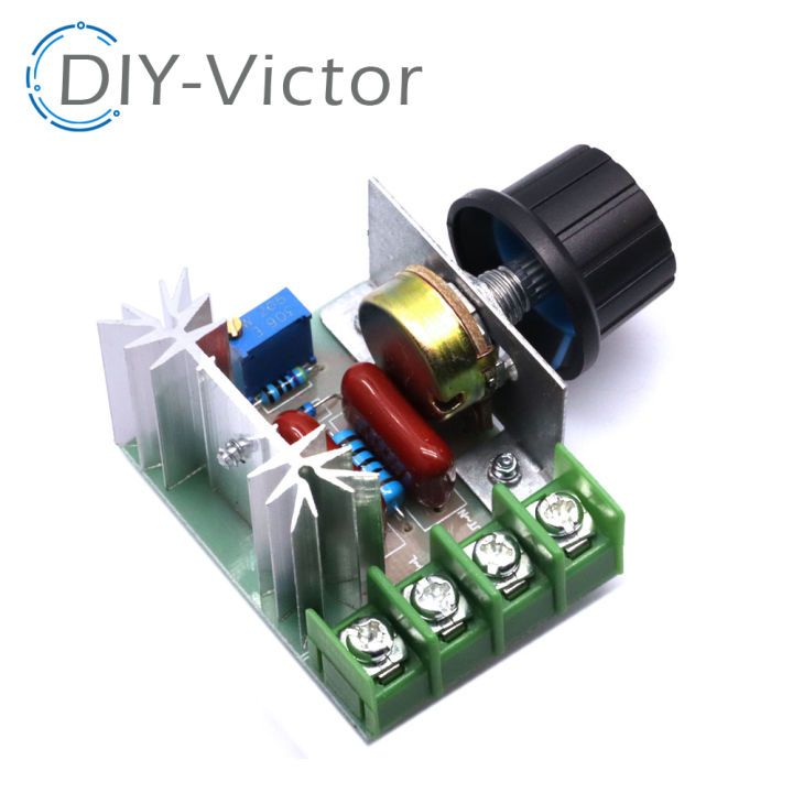 2000W Adjustable Motor Speed Controller Voltage Regulator AC Motor ...