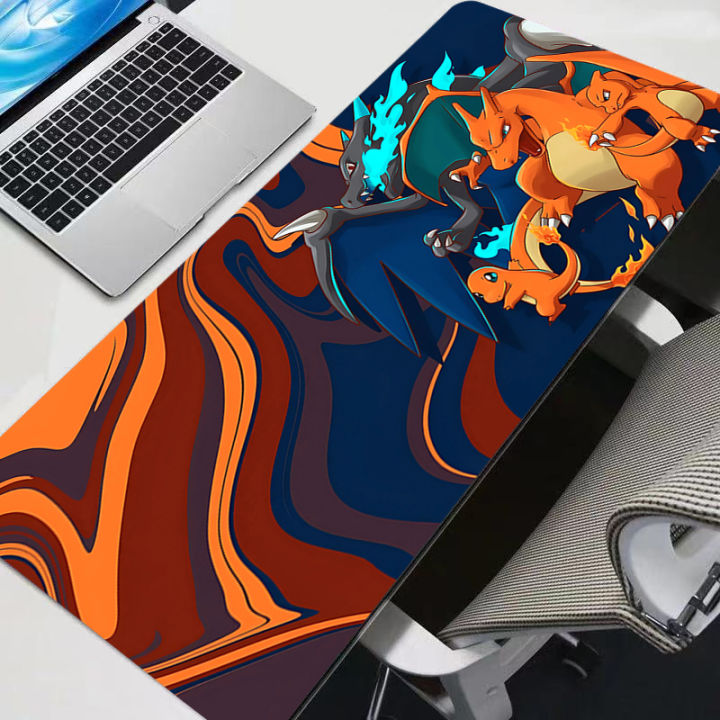 Gaming Mouse Pad P-pokemon Charizard Home New HD Pc Mousepad XXL ...