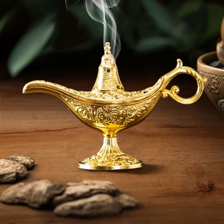 Vintage Stick Hollow Legend Aladdin Magic Genie Lamps Incense Burners ...
