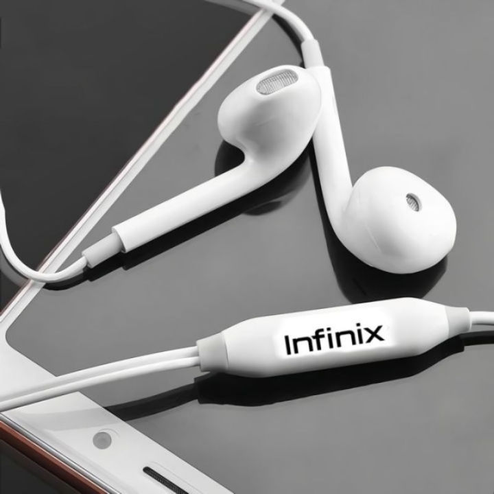 Infinix 100% Original Handsfree with Label, High-Quality Gaming Calls ...