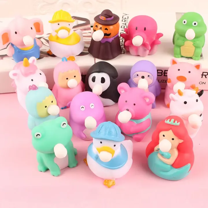 1-12PC Squeeze Toy Cute Bubble Squishy Toys Stress Relief Fidget Toy ...