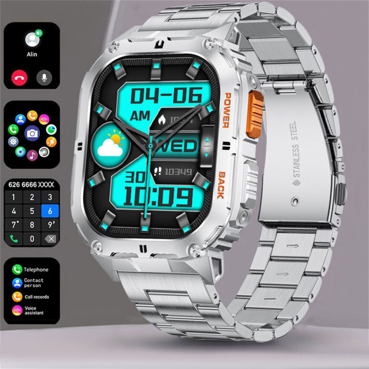 LIGE Bluetooth Call Smart Watch 2024 Men Sports Fitness Tracker Heart ...