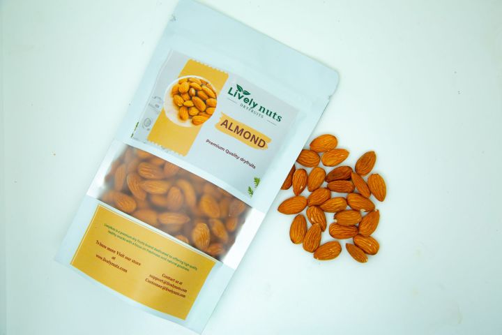 Almonds Livelynuts Fresh Almonds 250gm | Daraz.com.np