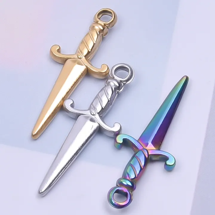 5pcs Mini Sword Charms Knife Gothic Charm for Jewelry Making Supplies ...
