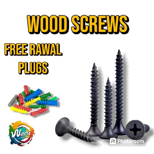 Dry wall srews_ Anchor brand black screws for wood and concrete_ pack ...