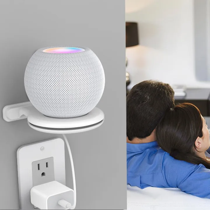 Wall Mount Stand Hanger for HomePod Mini Smart Speaker Outlet Holder ...