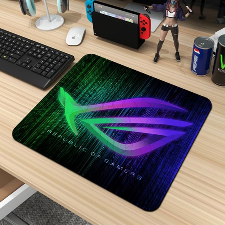 ROG gaming 40*45cm large mouse pad 4mm thick lock smooth cloth small ...