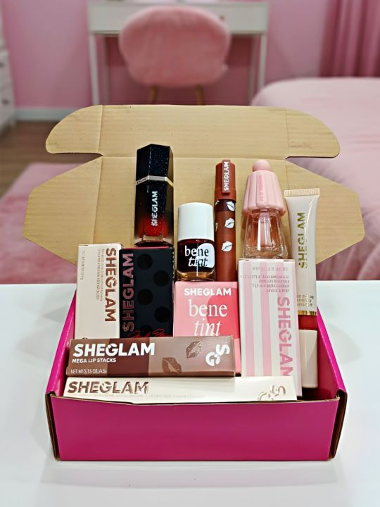 Sheglam 7-in-1 Viral Makeup Gift Set - Complete Beauty Box Kit ...