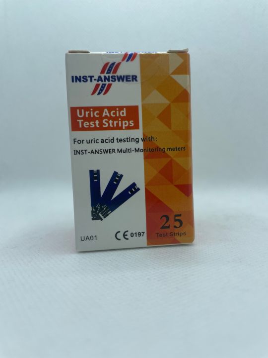Uric Acid Test Strips For Multi-Meter 4in1 25 Strips In Box (Insta ...