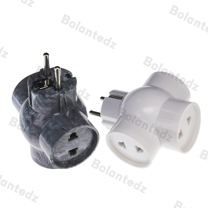 European Plug Conversion Plug 3 Compartment 16A 250V EU Wall Socket ...