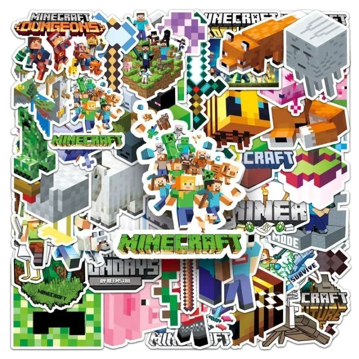 25pcs Minecraft stickers unique and aesthetic stickers for kids toys ...