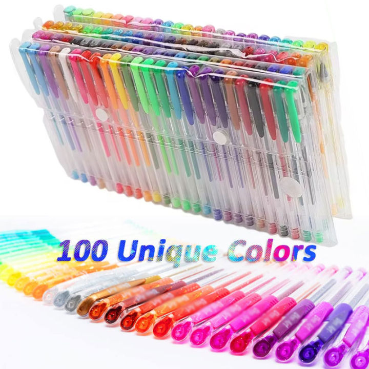 5-100pcs Gel Pen Set 100 Colors Pen Set for Making Cards, Adult ...