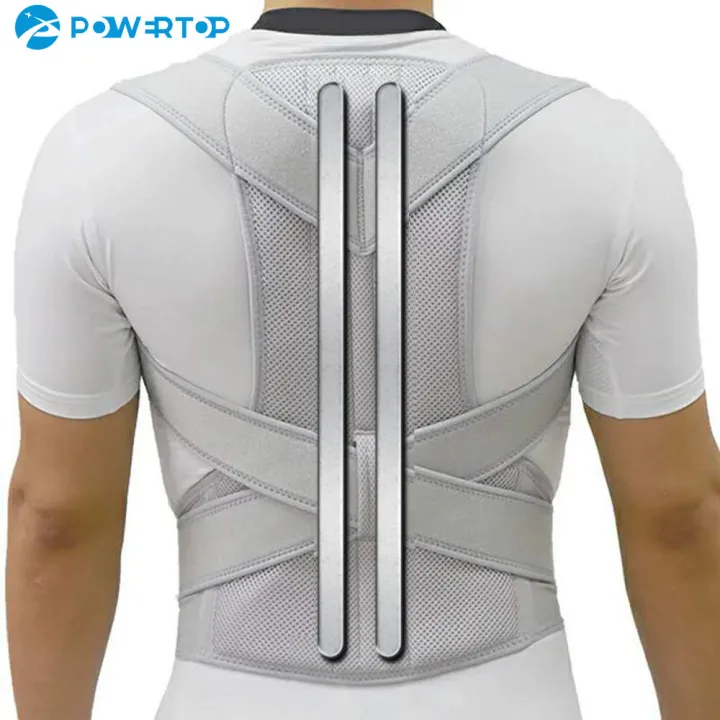 Alloy Bar Posture Corrector Scoliosis Back Brace Spine Corset Shoulder ...
