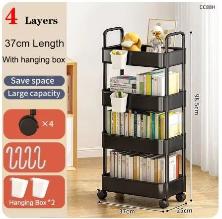 Multi Purpose Storage Trolley 4 layers | Daraz.pk