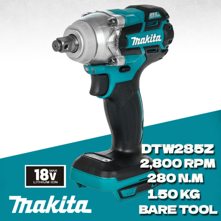 MAKITA DTW285Z Cordless Impact Wrench 18V Brushless Motor High Torque ...