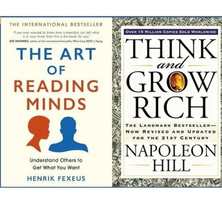 COMBO SAT 2 BOOKS THE ART OF READING MIND & thinkgrow rich | Daraz.pk