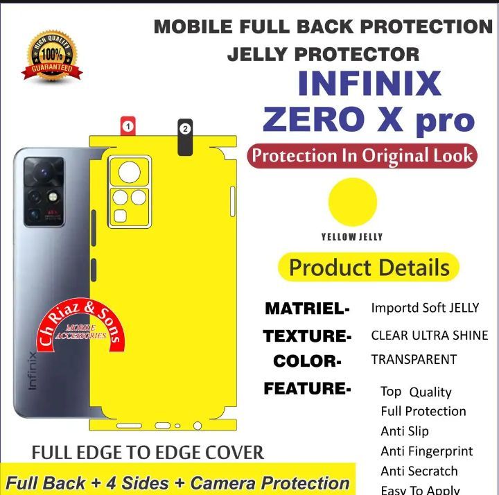 INFINIX ZERO X PRO CLEAR FULL BACK 360 JELLY PROTECTOR WITH 4 SIDES AND ...