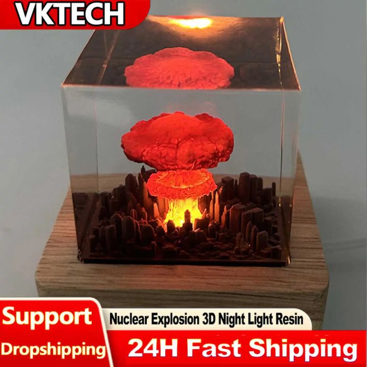 Handmade Original Atomic Bomb Nuclear Explosion Mushroom Cloud Lamp ...
