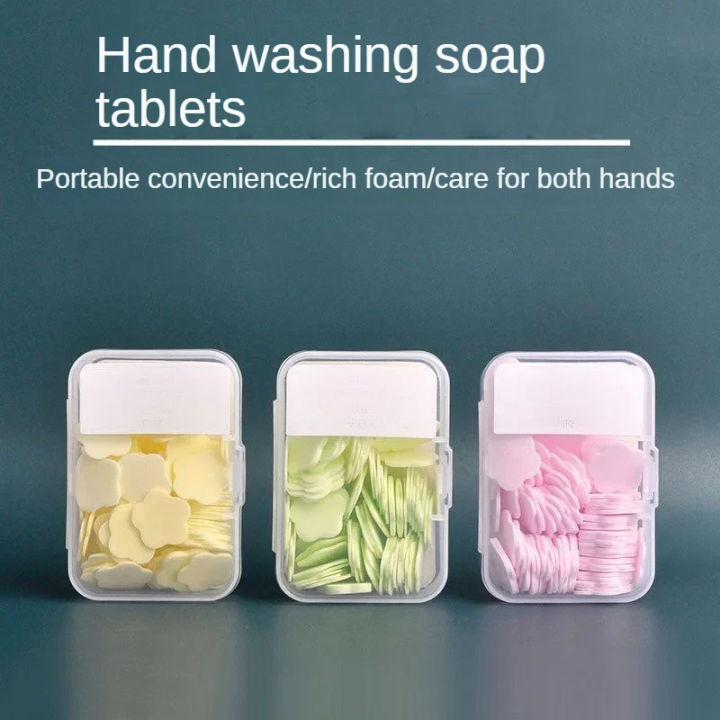 Disposable soap tablets Portable Soap paper Antibacterial Student ...