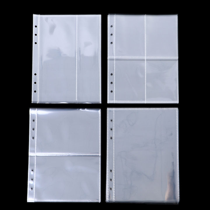 10pcs Standard Clear Plastic Photo Album Transparent A5 Binder Refill ...
