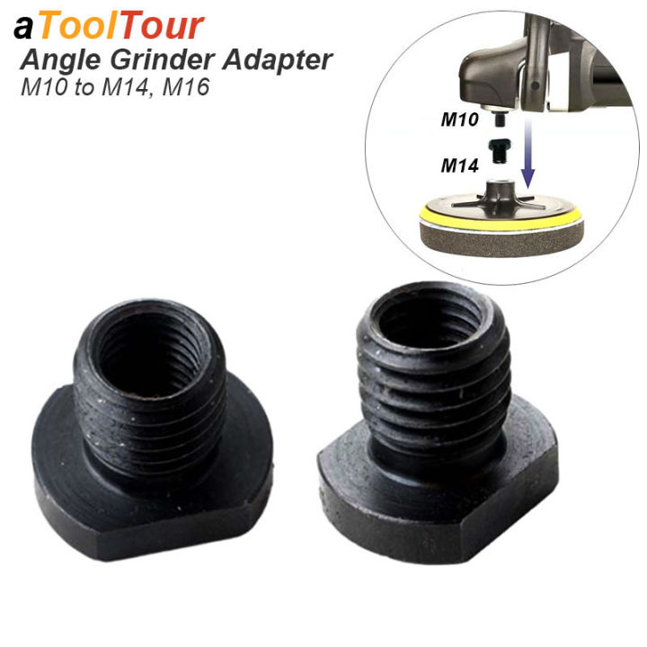 Angle Grinder Adapter M10 M14 M16 Thread Attachment Grinde Spindle ...