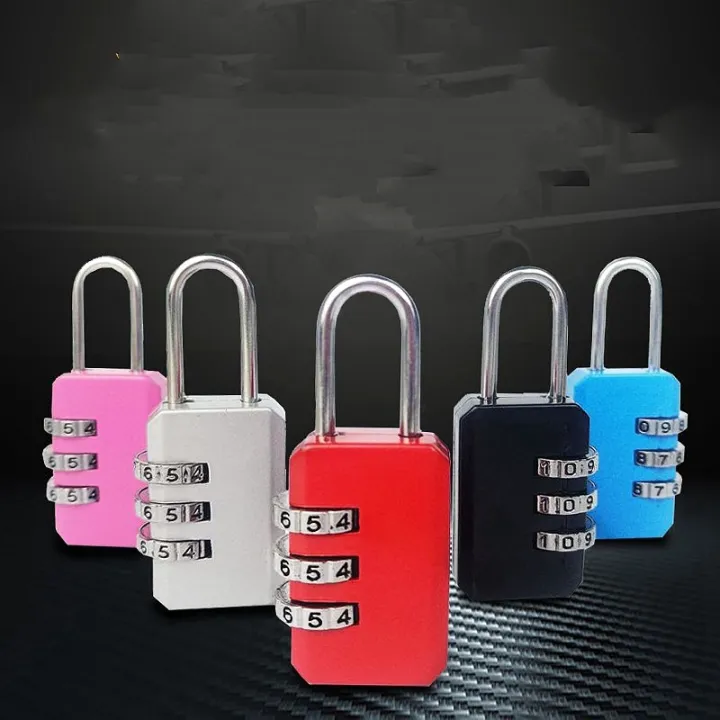 3 Digit Number Combination Pad Lock Padlock Outdoor Waterproof Lock ...