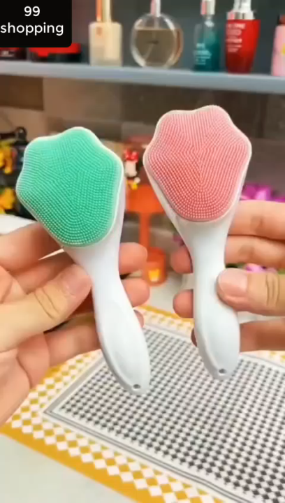 Silicone Silica Gel Facial Brush Soft Cat Paw Shape Exfoliating Facial ...