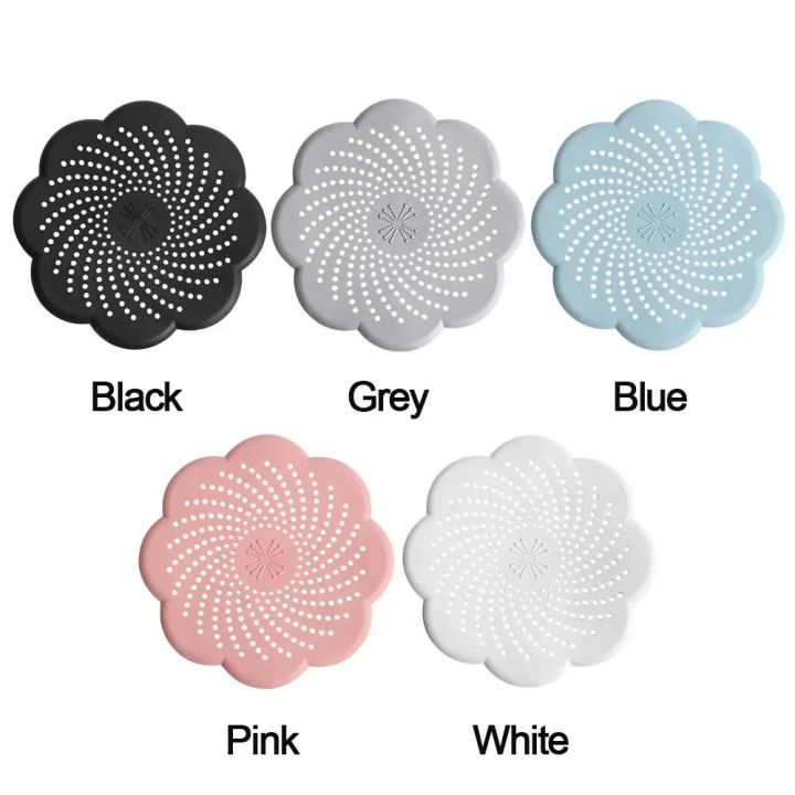 Silicone Floor Drain Cover Flower Shape Mesh Sink Strainer Anti ...