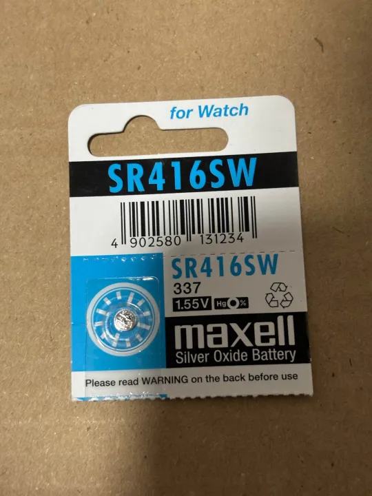 Maxell Silver Oxide SR416SW/SR516SW/SR616SW/SR716SW/SR916SW 1.55V ...