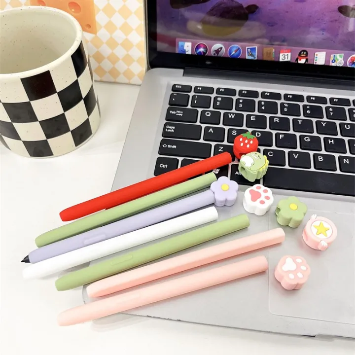 Silicone Pencil Case Tablet Touch Stylus Pen Cover Cartoon Cute for ...