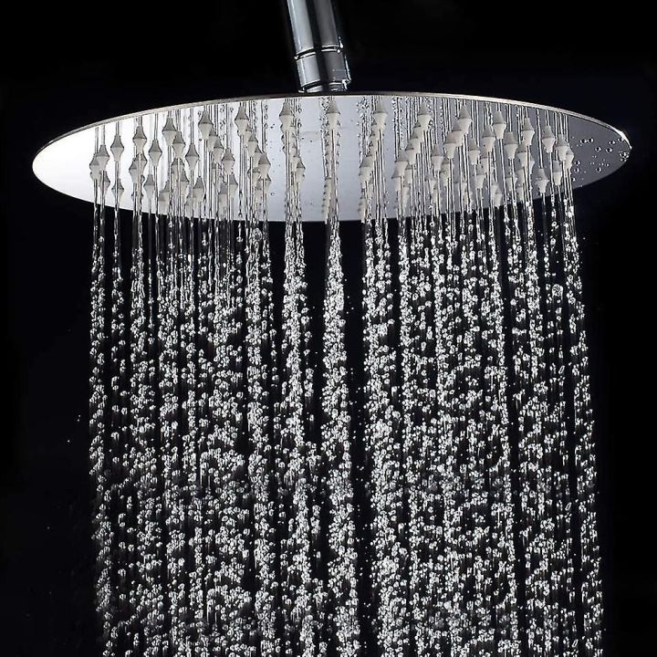 Shower head jet shower Large round 4 inch rainfall premium quality ...