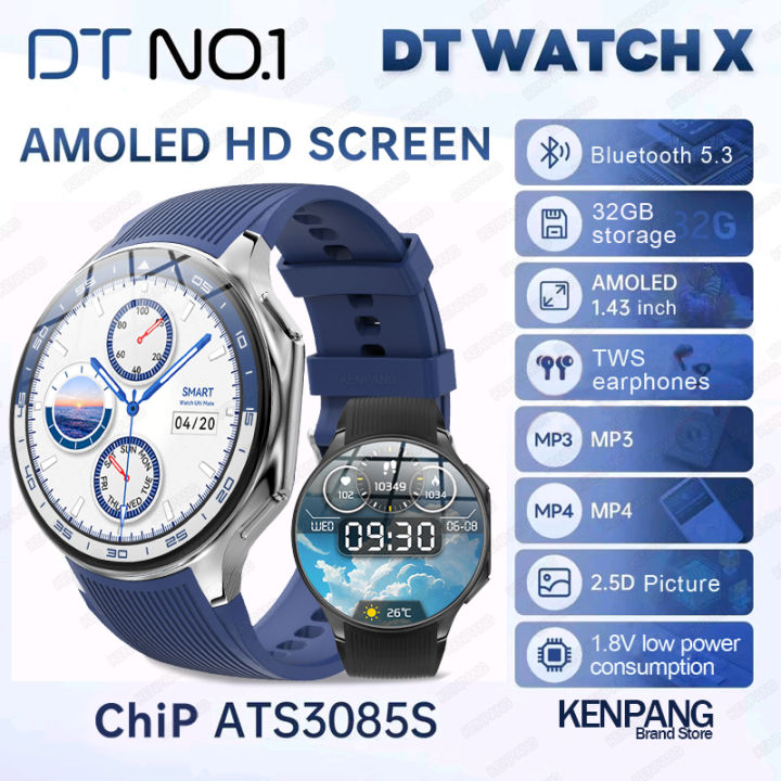 2024 New DT watch X 32GB Bluetooth call Smart Watch MP3 Music MP4 Video ...