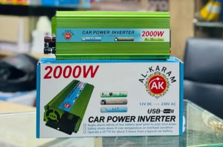 Al karam Power Inverter 2000W DC 12V To AC 230V Power Supply Converter ...