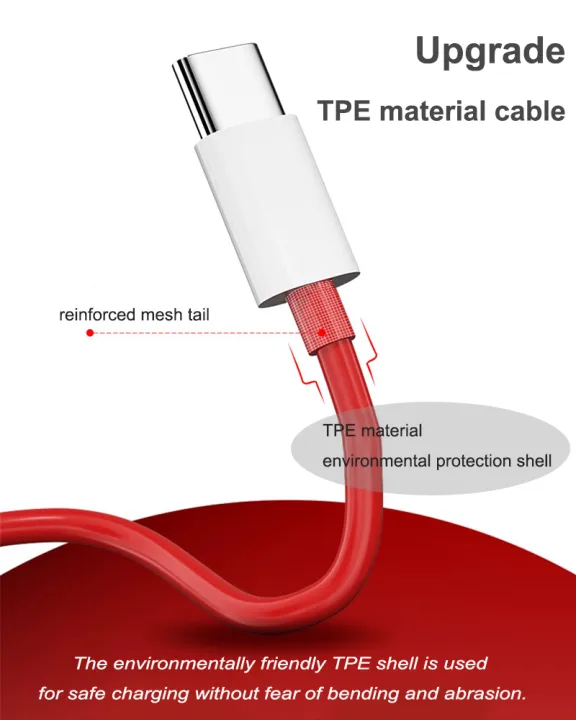 Oneplus 13 12 11 Cable Original 80W Supervooc Warp Charge Usb Type C ...